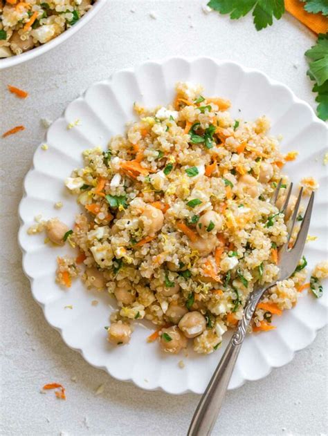 Quinoa And Chickpea Salad With Feta Story Two Healthy Kitchens