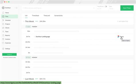 Figma Time Tracking By Everhour Try For Free