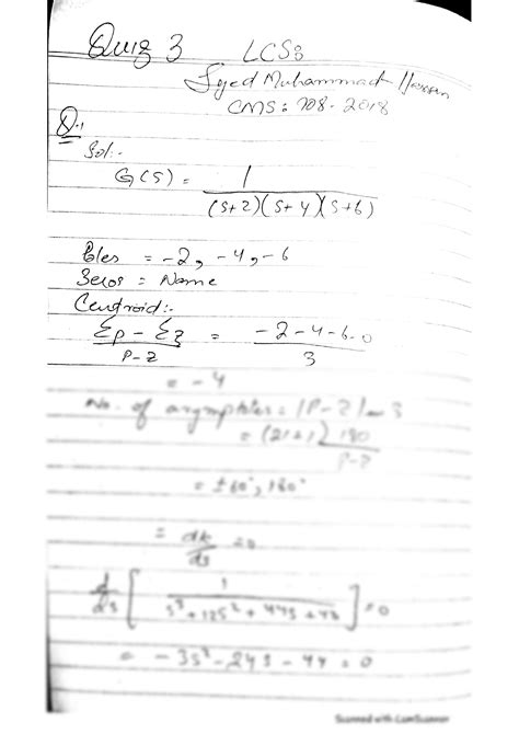 Solution Quiz 3 Lcs Studypool