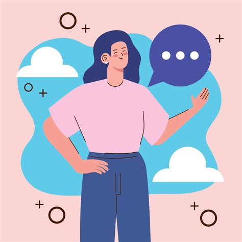 Business Woman Speaking 11378820 Vector Art At Vecteezy