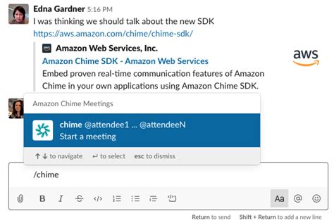 How Do I Use The Amazon Chime Meetings App For Slack Chime