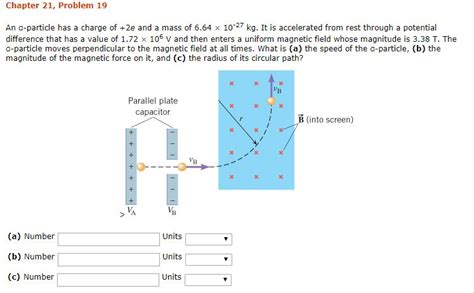 Solved Chapter 21 Problem 19 An A Particle Has A Charge Of