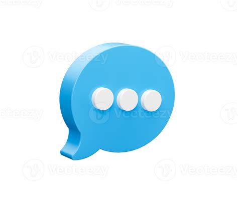 Blue Chat Icon With Three White Dots Symbolizing Messaging And