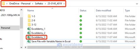 Excel Vba To Save File With Variable Name 5 Examples Exceldemy