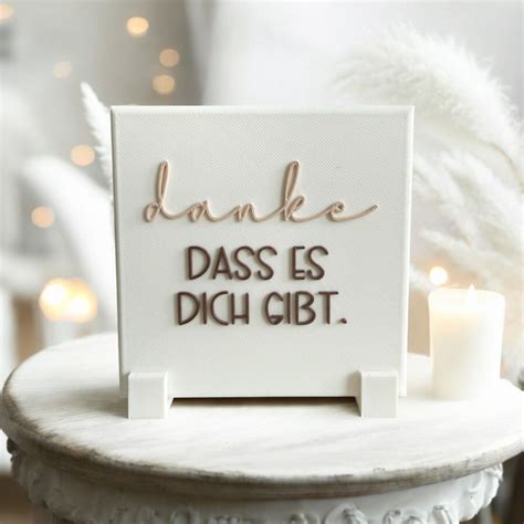 Deko Kachel Danke Dass Es Dich Gibt