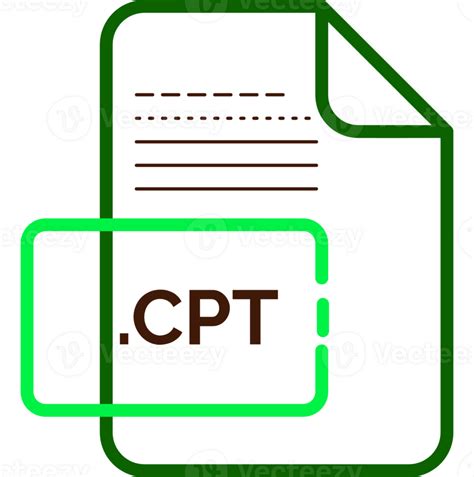 cpt file extension icon little dot and color fill 66499189 png
