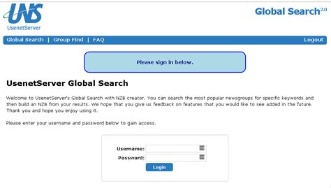 Usenetserver Global Search And Nzb Search Binary