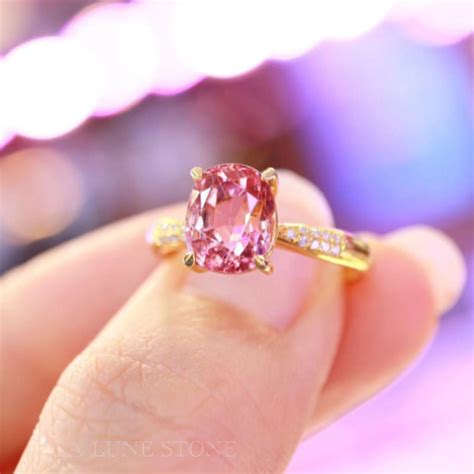 Pink Tourmaline Ring Etsy