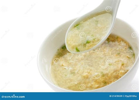 Egg Drop Soup Egg Flower Soup Stock Image Image Of Food Potato