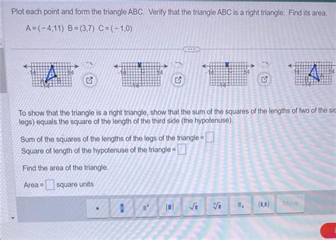 Solved Plot Each Point And Form The Triangle ABC Verify Chegg