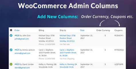 woocommerce admin columns add on by woopro codecanyon