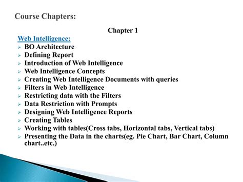 Bobj 4 1 Sap Training Online Ppt