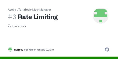 Rate Limiting Issue Aceba TerraTech Mod Manager GitHub