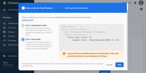 firebase quickstart