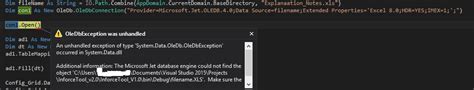 Excel Relative Path For A Xls File In Windows Form Application Vbnet