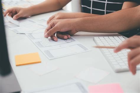 Premium Photo Programmer And Ux Ui Designer Working In A Software Development And Coding