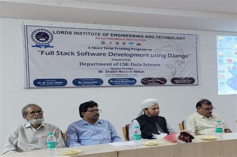 Sttp On Full Stack Software Development Using Django Lords Institute