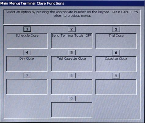 Terminal Close Functions