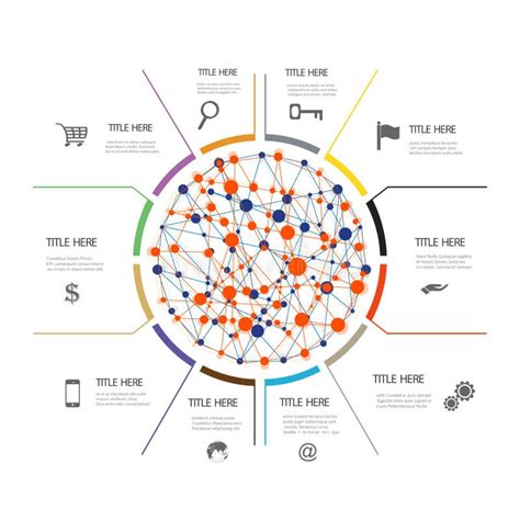 Conceptual Design Template Vector Stock Vector Illustration Of Infochart Graph