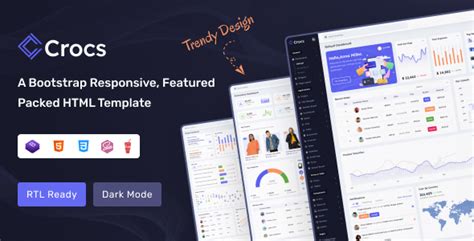 Crocs Bootstrap Admin Dashboard Template By Pixelstrap Themeforest