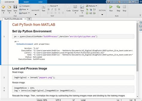 Pytorch モデルを Matlab で活用するライブタスク Matlab ユーザーコミュニティー Matlab And Simulink