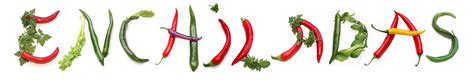 엔칠라다 그린 레드 퍼플 옐로우 칠리 페퍼 파슬리 허브 셀러리 샐러드 비건 엔칠라다 살사 베르데를 위한 양상추 잎 편지 그린 소스 엔칠라다 야채 메뉴 카드 0명에 대한 스톡