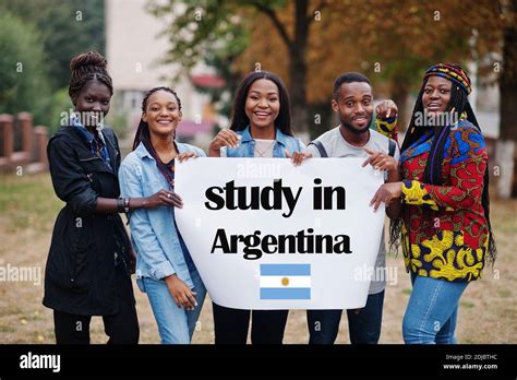 Study In Argentina Group Of Five African College Students On Campus At