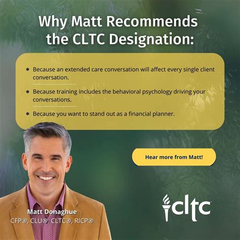 Cltc Financialplanning Longtermcare Wecare Professionalgrowth