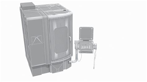 D Cnc Five Axis Machining Center Model Turbosquid