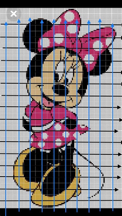Minnie Mouse Graph And Row By Row Written Crochet Instructions 09 Artofit