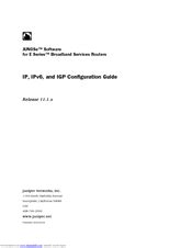 Juniper IPV6 CONFIGURATION GUIDE V11 1 X Manuals ManualsLib