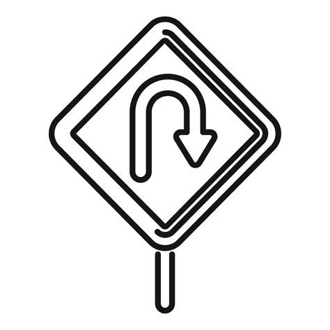 U Turn Allowed Traffic Road Sign Indicating To Make A U Turn 49779441