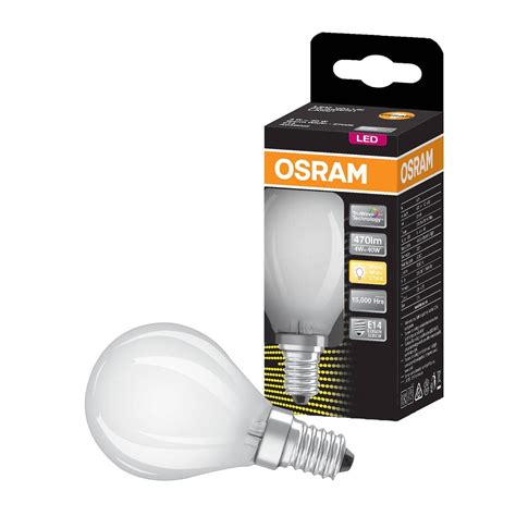 Osram E14 Led 470lm Frosted Warm White Fancy Round Filament 4w Light Globe Bunnings New Zealand