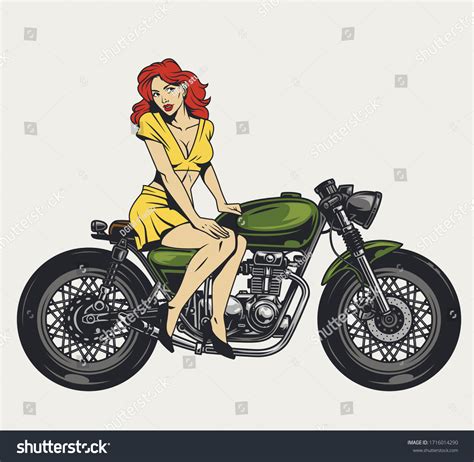 Rockabilly Pin Up Motorcycle