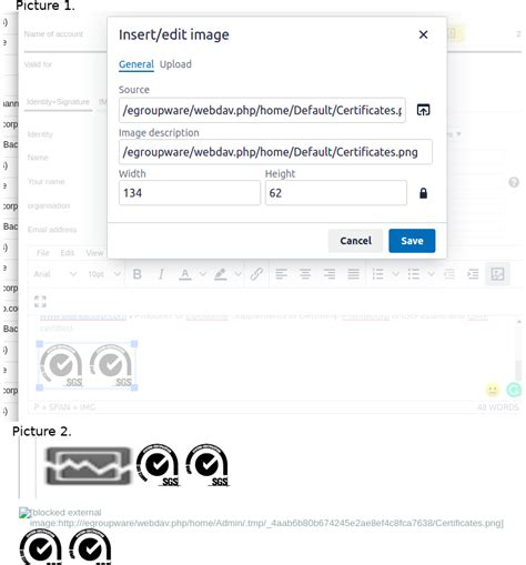 Image In Signature Problem English EGroupware Help Forum