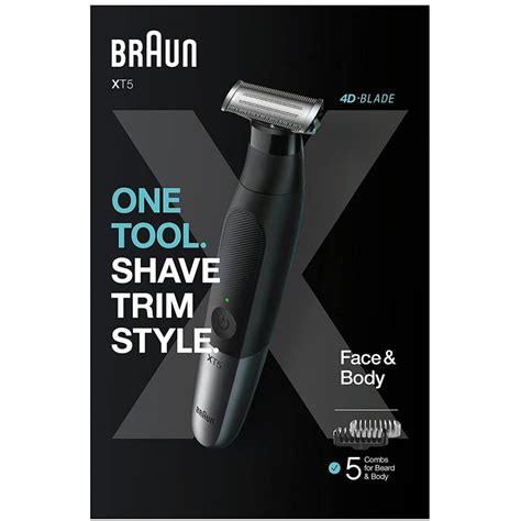 Braun Series XT5100 Face & Body - Bartschneider - schwarz/silber