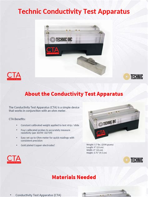 Conductivity Test Apparatus Guide Pdf Electrical Resistivity And