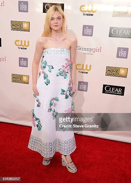 Elle Fanning 18th Annual Critics Choice Movie Awards Arrivals Photos