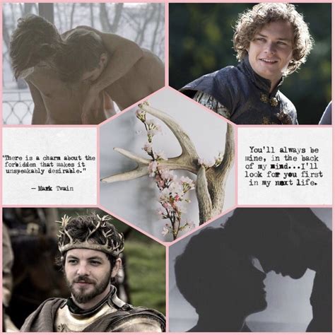 Renly Baratheon And Loras Tyrell Relationship Aesthetic “he Is Half Of