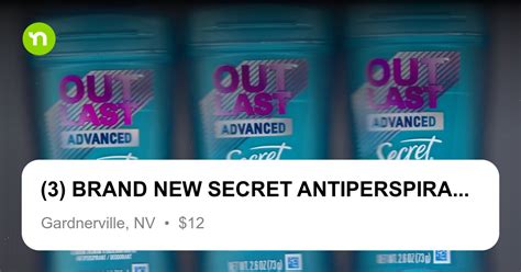 3 Brand New Secret Antiperspirant Deoderant For 12 In Gardnerville