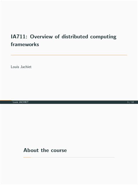 Distributed Computing Frameworks Overview Pdf Apache Spark Distributed Computing