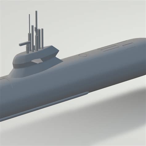 ⚡ 1200 A 26 Blekinge Class Submarine Model・ Stl File For 3d Printing・cults