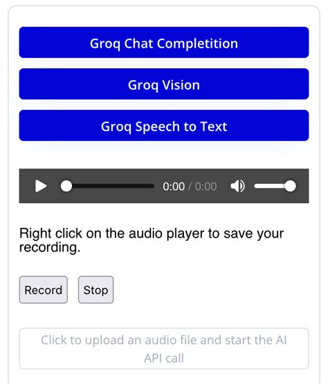 [new Plugin] Groq Ai With Groq Multimodal Vision Chat And Speech To Text With A Lightweight