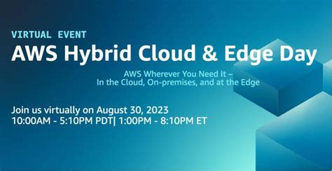 Samuel Goad On Linkedin Join Aws Hybrid Cloud And Edge Day To Learn How To Deploy Your Applications