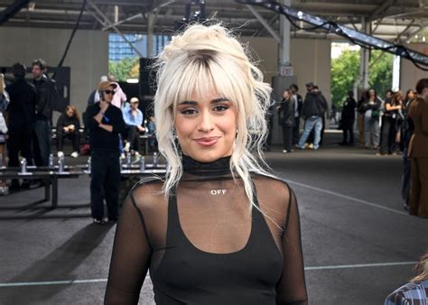 Camila Cabello Braless Black Dress Off White Nyfw Pokies Hot Celebs Home