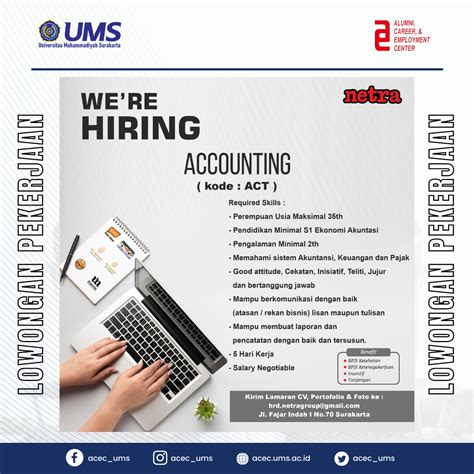 Lowongan Pekerjaan Netra Group Alumny Career Employment Center University Muhammadiyah Surakarta
