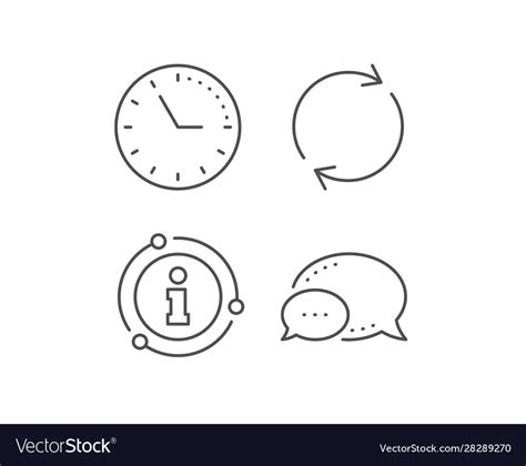 Refresh Line Icon Rotation Arrow Sign Royalty Free Vector