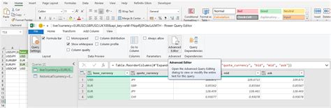 Import Currency Rates Into Excel With Power Query Part 2 Tradermade