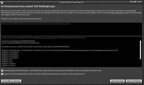 ue4 crash ask gamedev tv