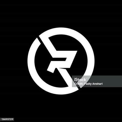 서클 모노그램 디자인 로고 템플릿에 R의 초기 문자 0명에 대한 스톡 벡터 아트 및 기타 이미지 0명 개념 개념과 주제